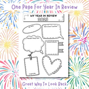 New Years Activity Sheet,kids New Years Resolution Printable,new Years ...