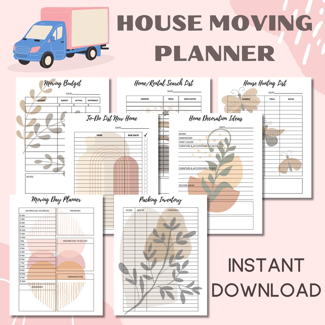 Moving To-do List, Realtor Moving Guide, Real Estate Moving Checklist ...