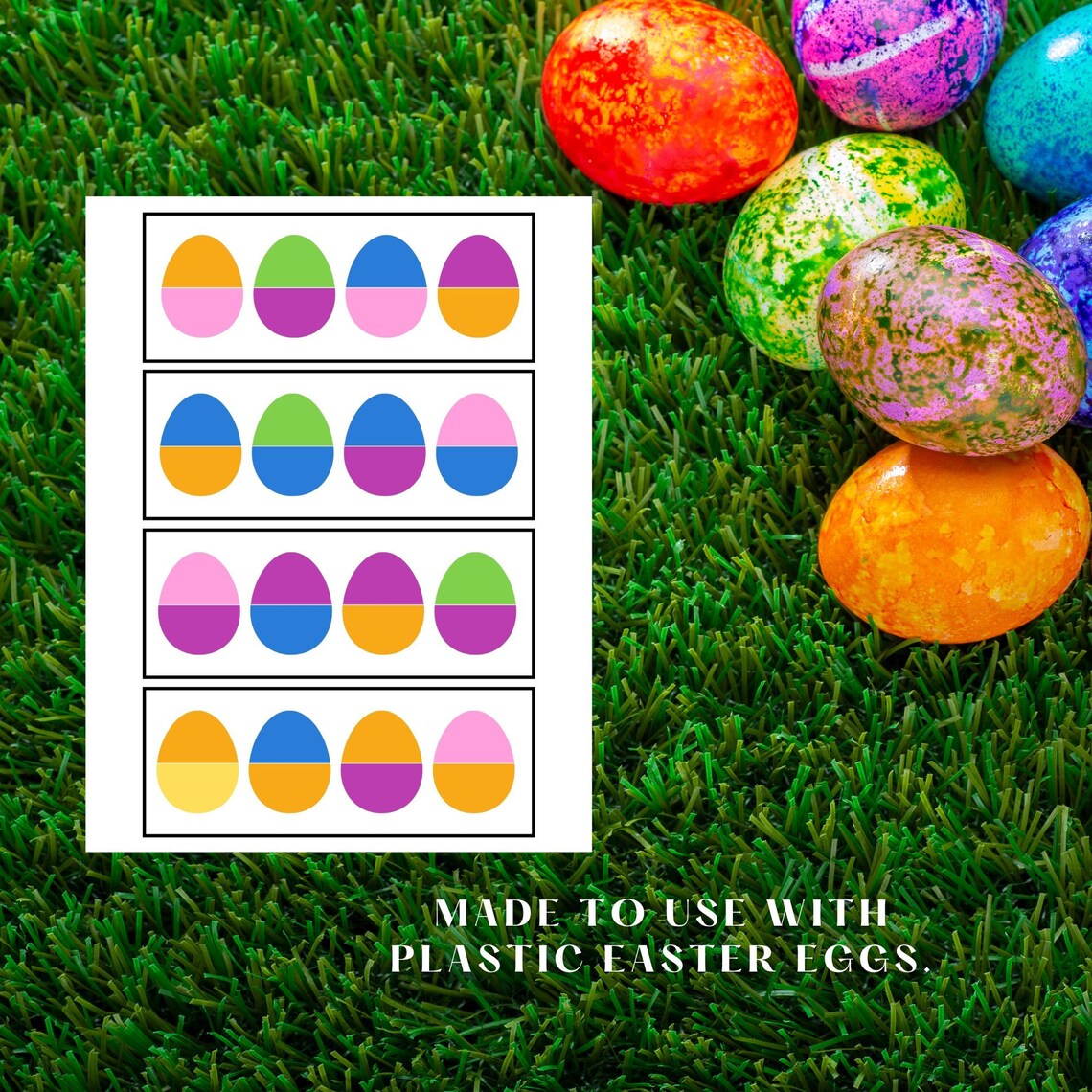Egg Match,color Matching Activity,diy Easter Sensory,easter Egg Match ...