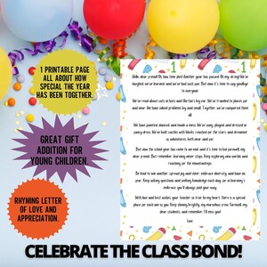 Goodbye Poem to Students, End of School Letter, Graduation Poem, End of ...