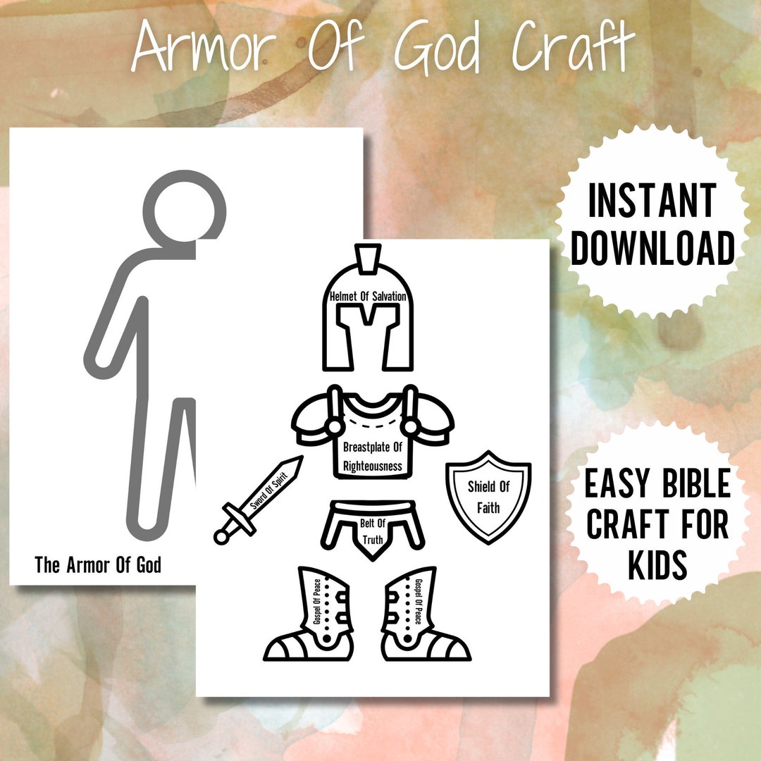 Helmet of Salvation, Armor of God Craft, Full Armor of God,shield of ...