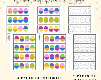 Easter Egg Match Printable PDF Game With DIY Flisat TROFAST Insert ...
