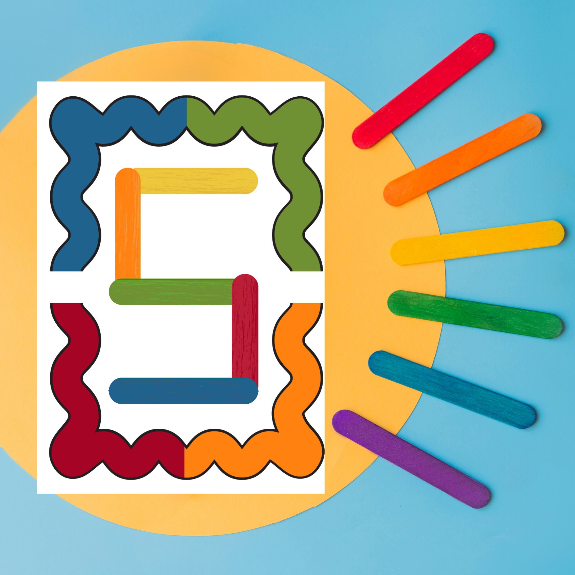 Craft Sticks Alphabet Activity Set, Popsicle Stick Activity, Letter ...