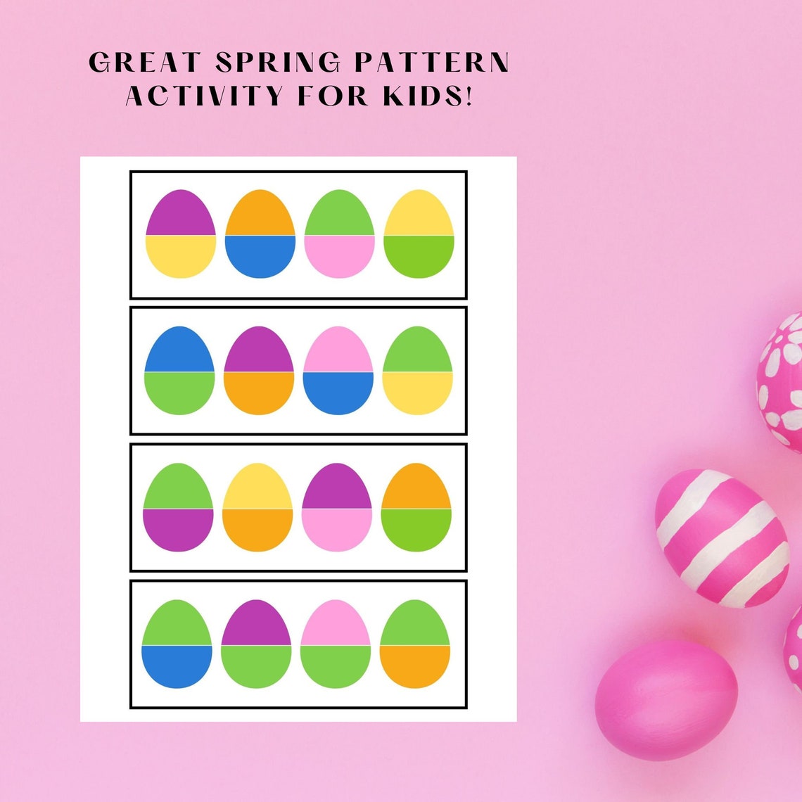Egg Match,color Matching Activity,diy Easter Sensory,easter Egg Match ...