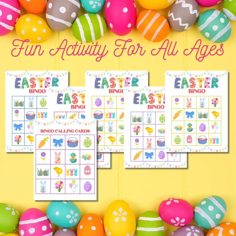 Easter Bingo Game: Kids Spring Holiday Activity (digital Download) - Etsy
