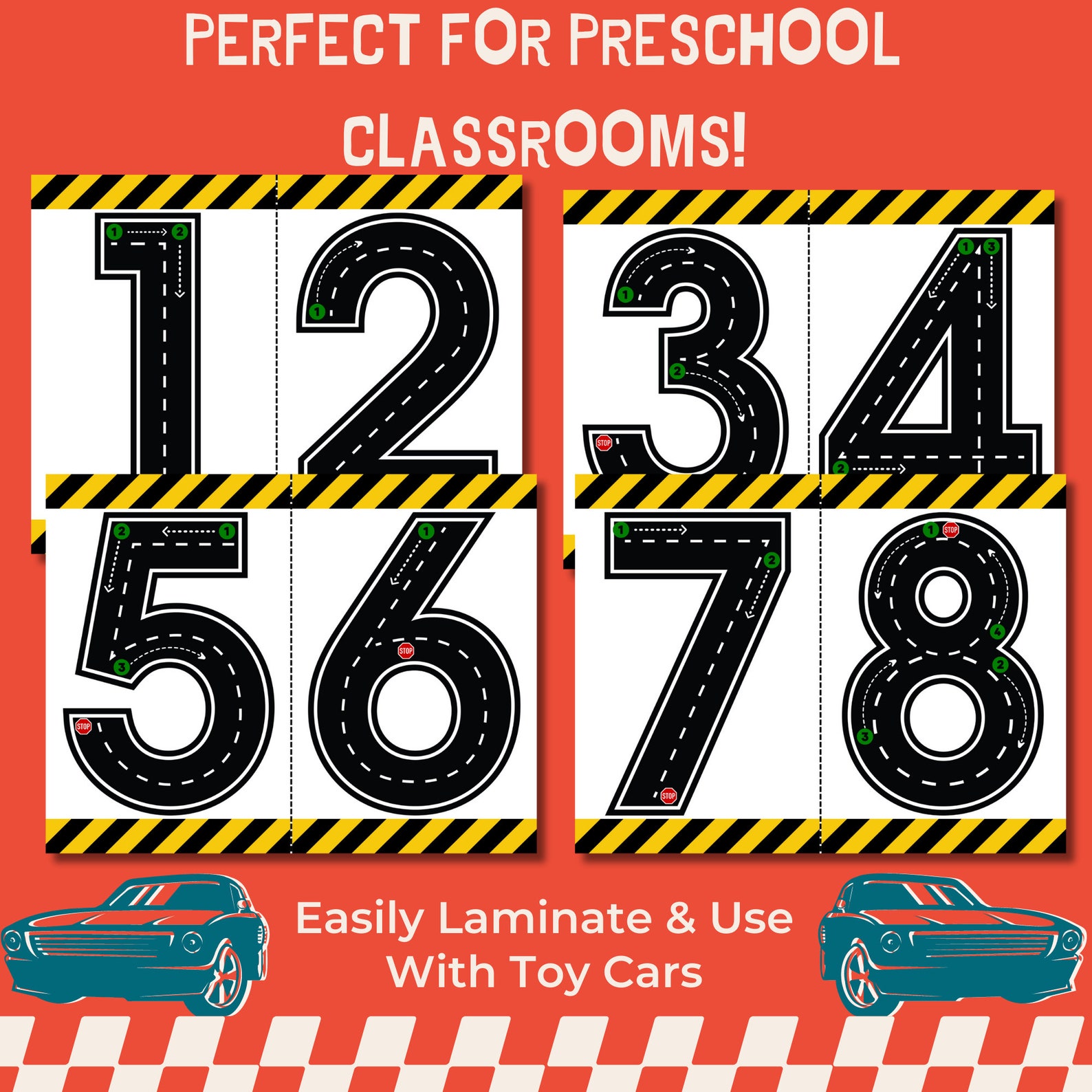 Number Tracing Flashcards,k5 Learning,learn Numbers,preschool Flashcard ...