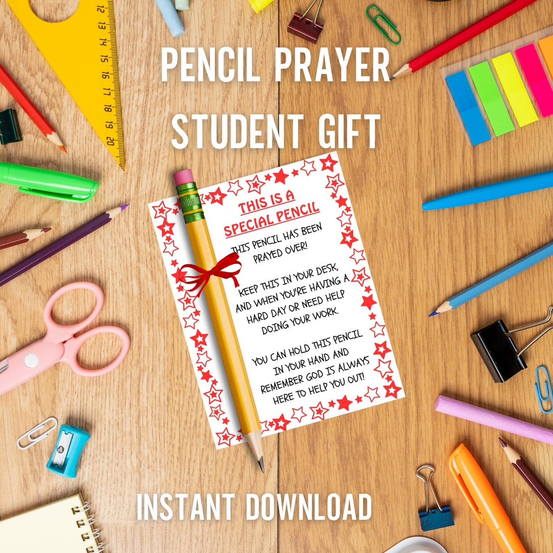 Pencil Prayer, Answered Prayer, Meet the Teacher, Back to School Night ...