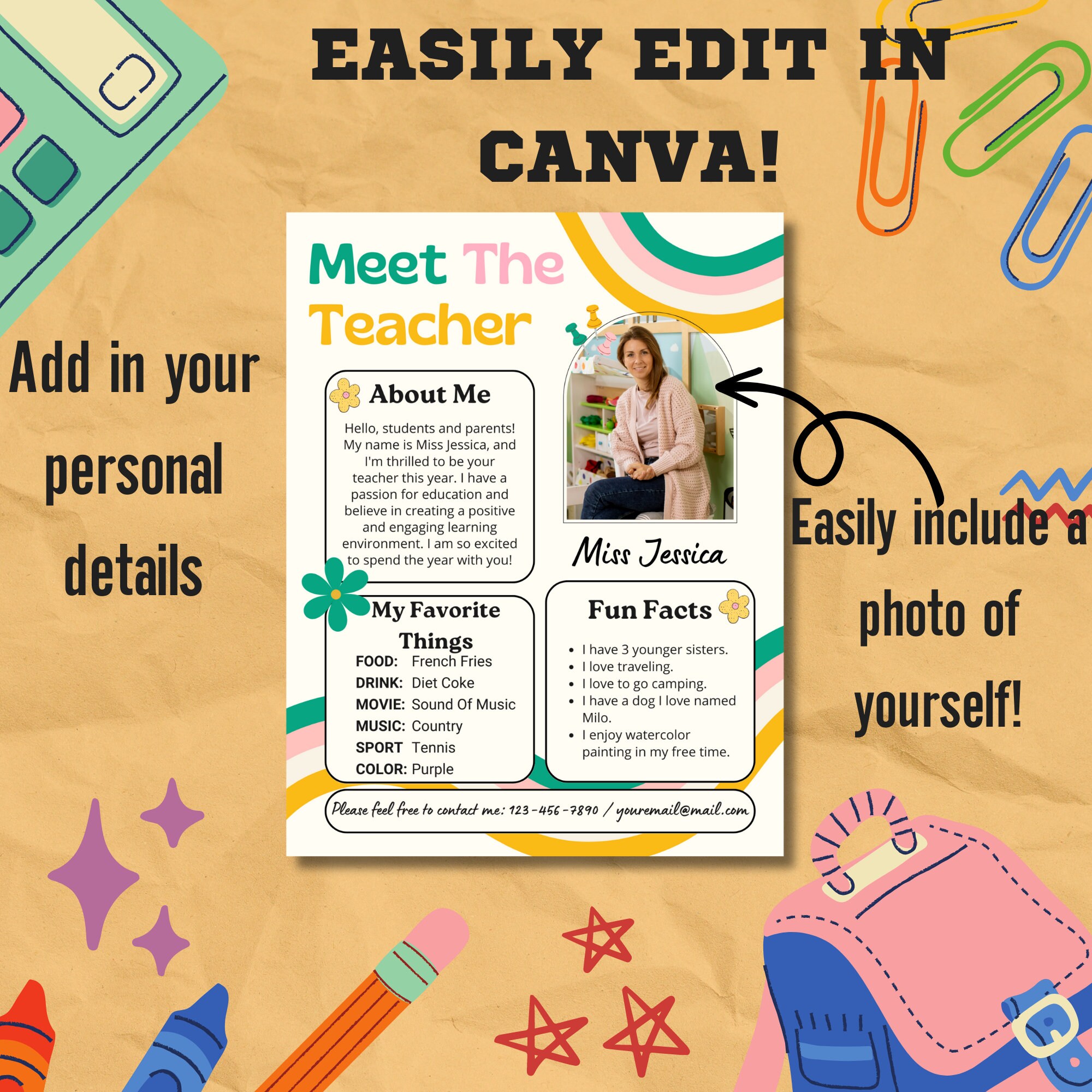 Back to School Welcome Letter, First Day of School Teacher Note, All ...