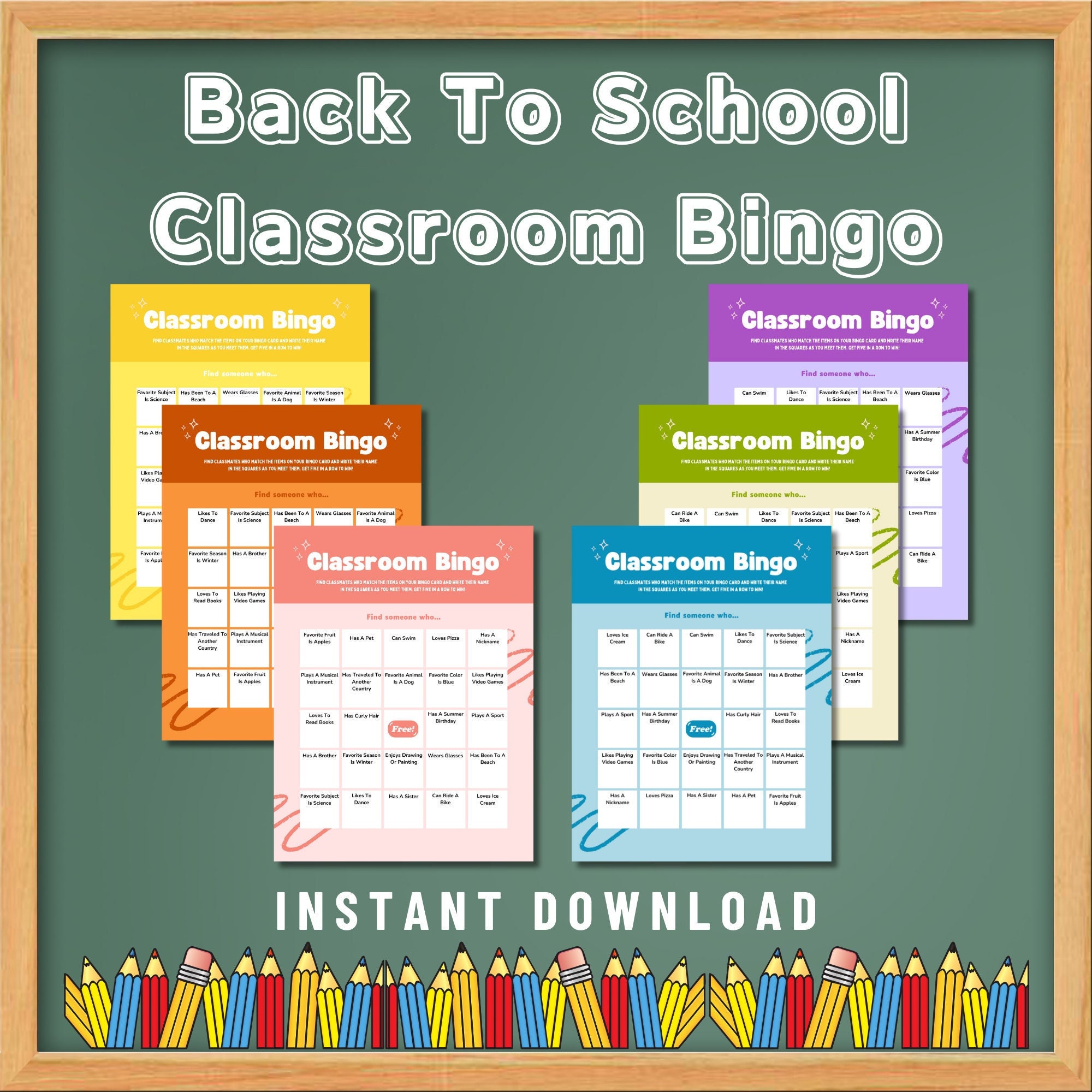 Icebreaker Bingo for Classmates, Get to Know You Bingo, Find Someone ...