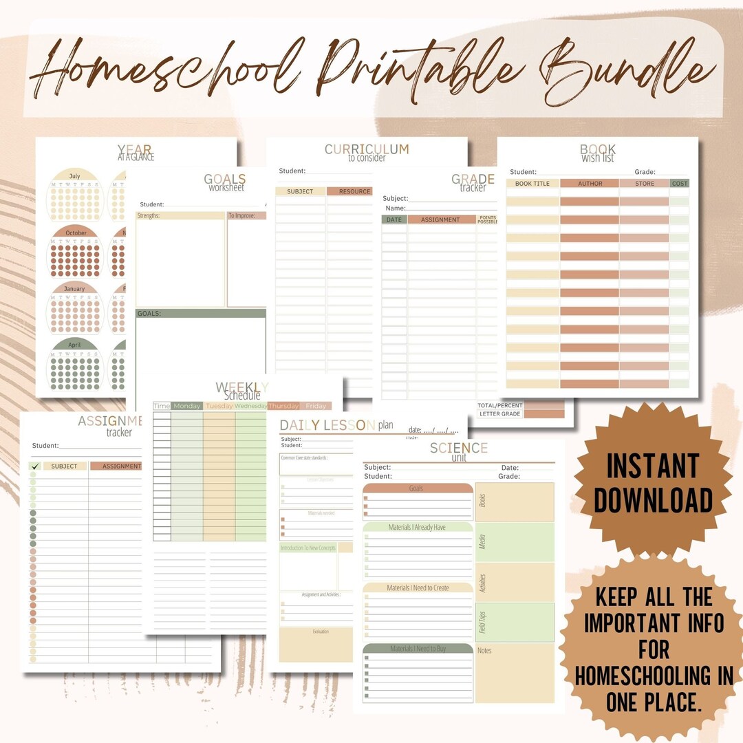 Confessions of A Homeschooler, Unit Study Templates, Homeschool Planner ...