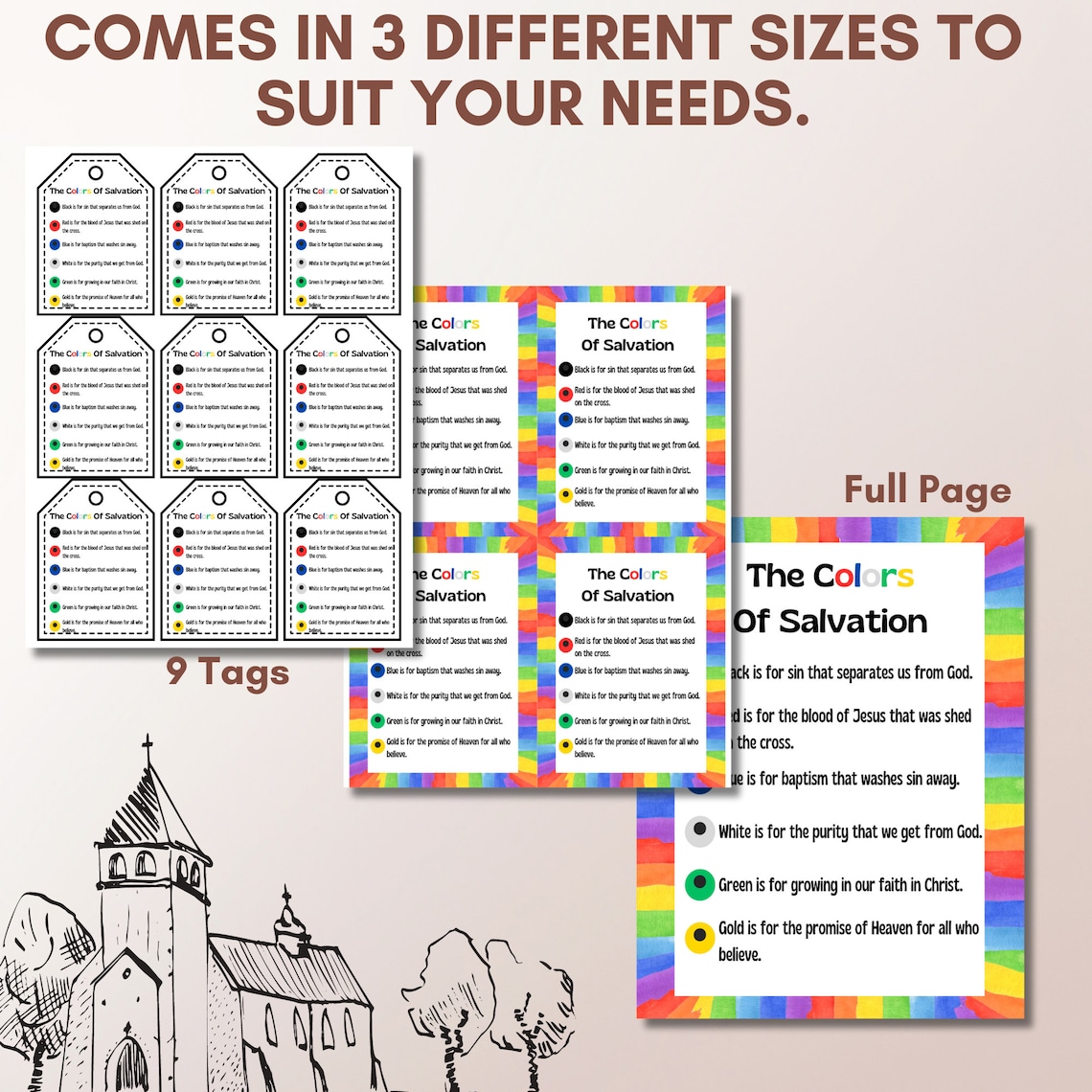 Printable Gospel Card Salvation Bracelet Sunday School - Etsy