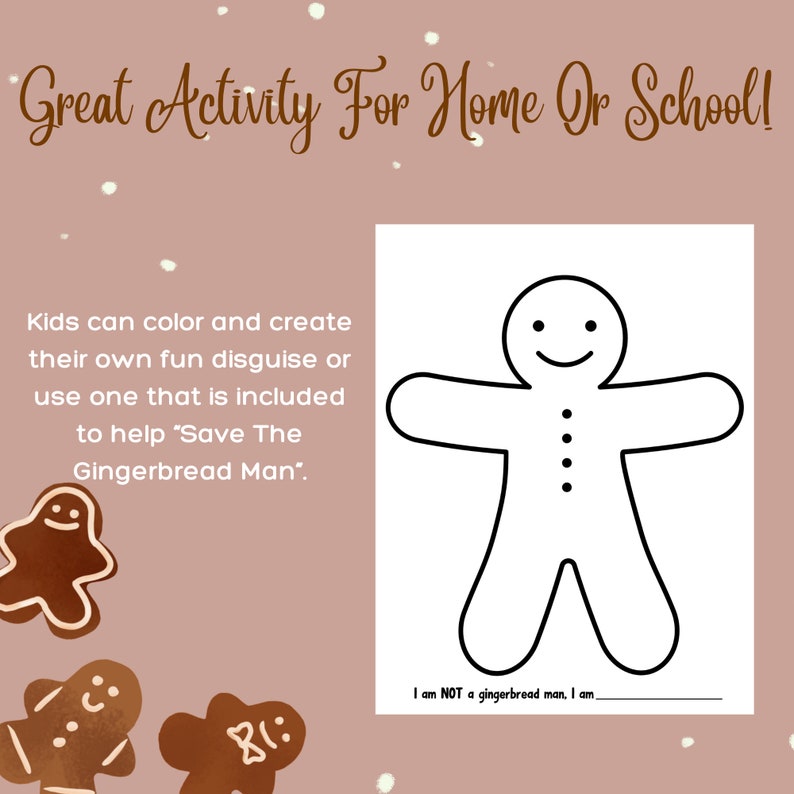 Disguise A Gingerbread Man,gingerbread Disguise,build A Gingerbread Man ...
