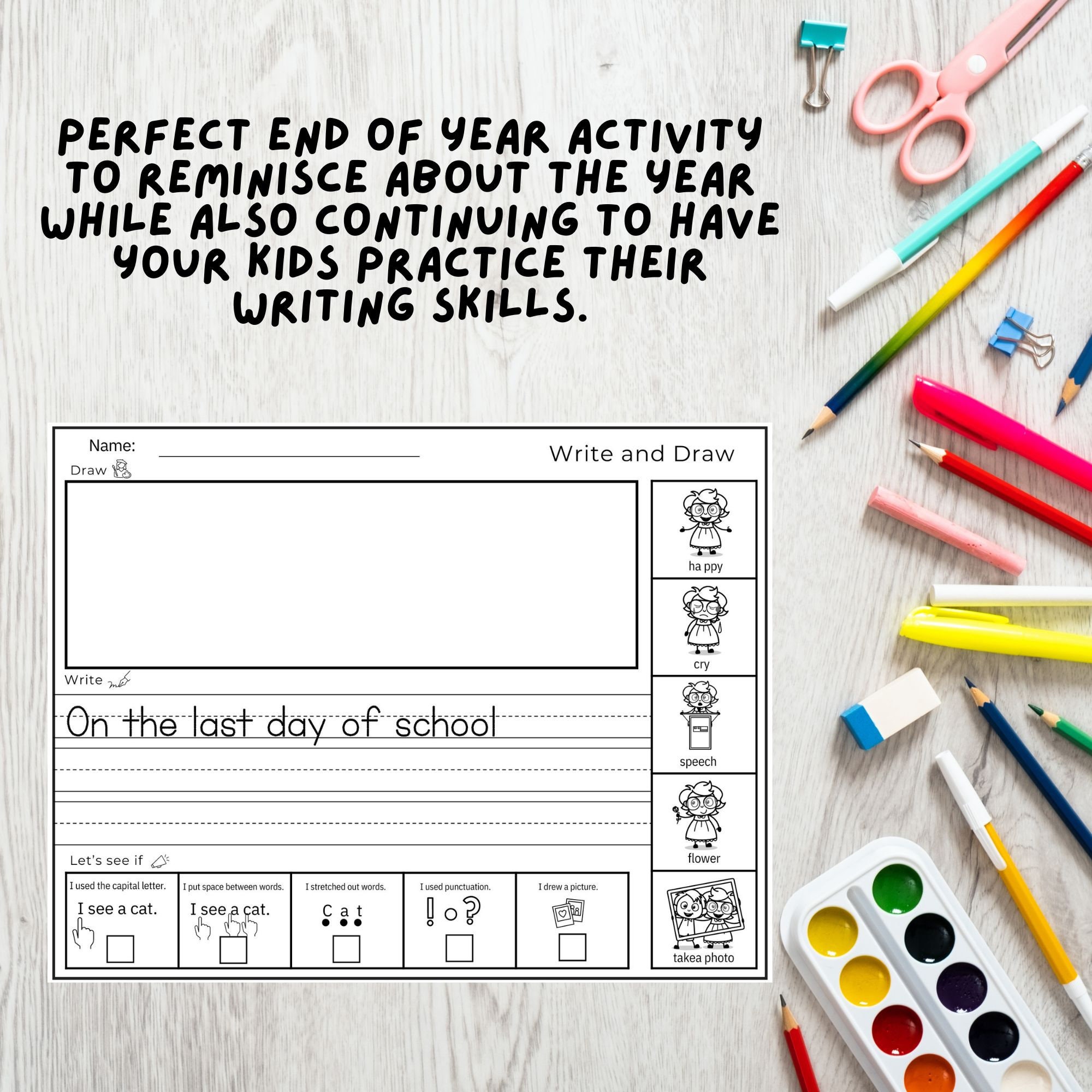 Printable Sentence Writing Worksheets: ELA Activity (PDF Download) - Etsy