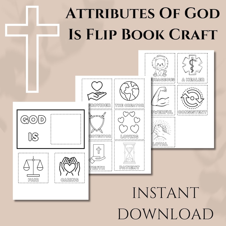 Attributes of God, Christian Resource, Flip Books, Sunday School ...