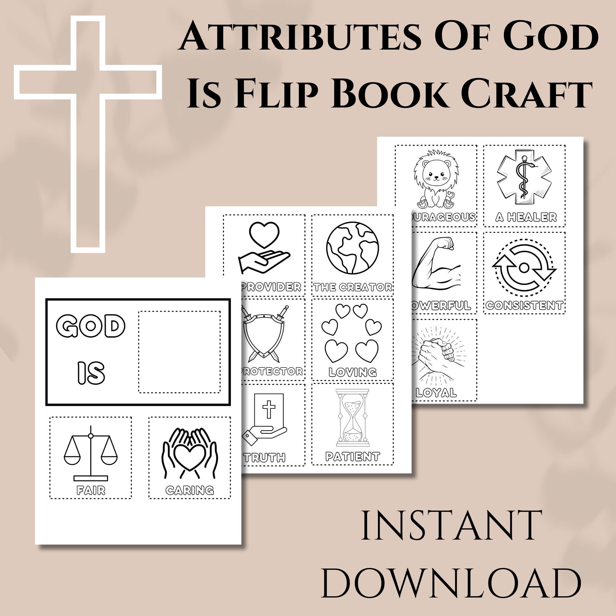 Attributes of God, Christian Resource, Flip Books, Sunday School ...