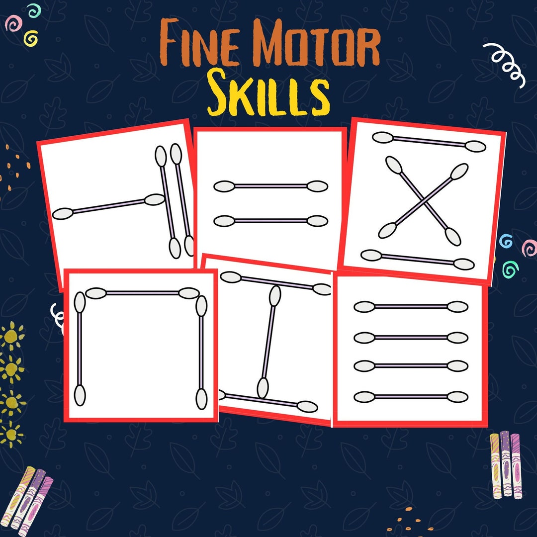 Fine Motor Activities With Q-tip,surviving Kindergarten,daycare ...