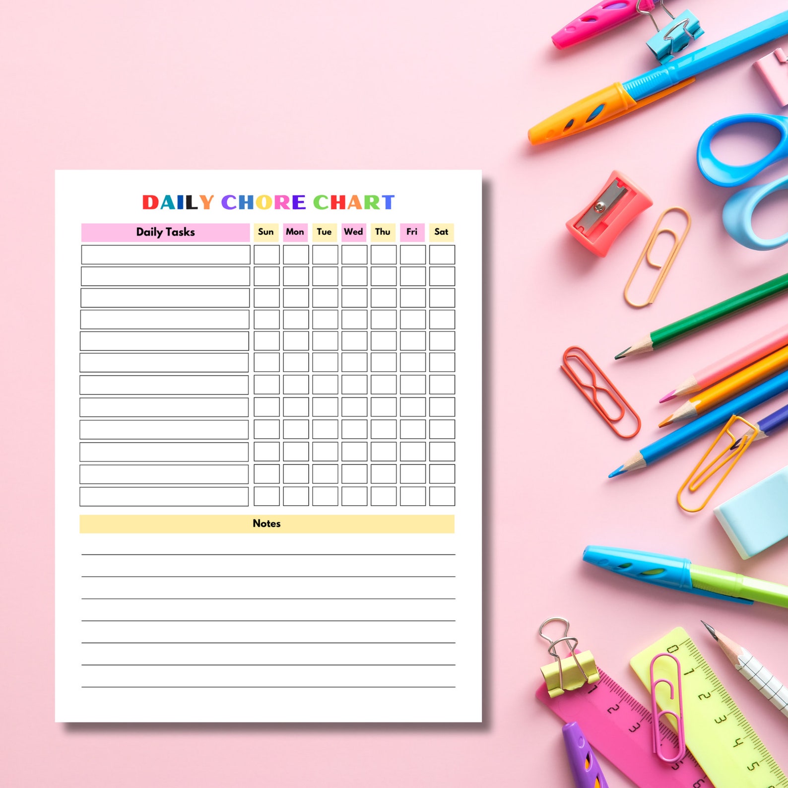 Organizational Skills, ADHD Printable Planner for Kids,adhd Planner ...