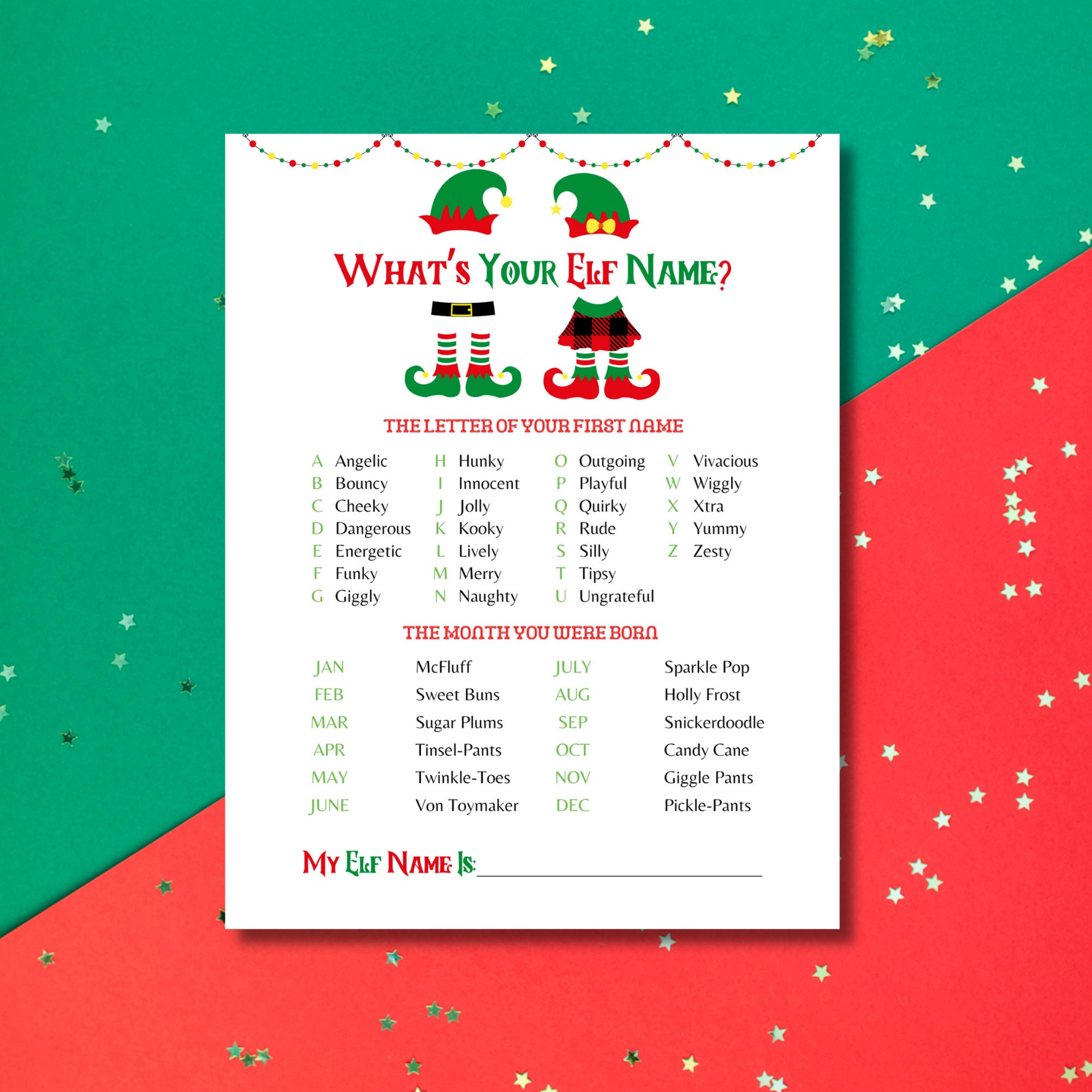 Elf Name Generator,whats Your Elf Name,christmas Elf Name Game,elf Name ...