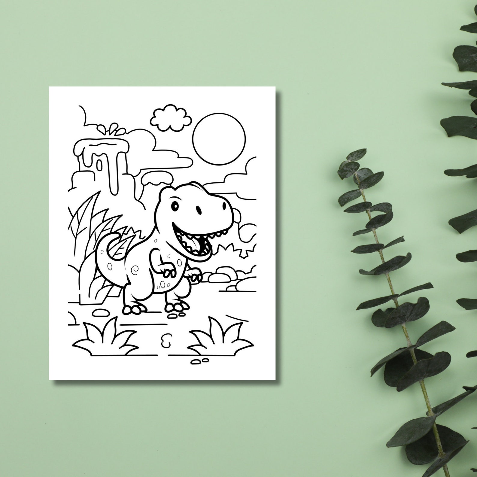 Boredom Buster, Coloring Pages Dinosaurs, Toddler Color Activities, Cat ...