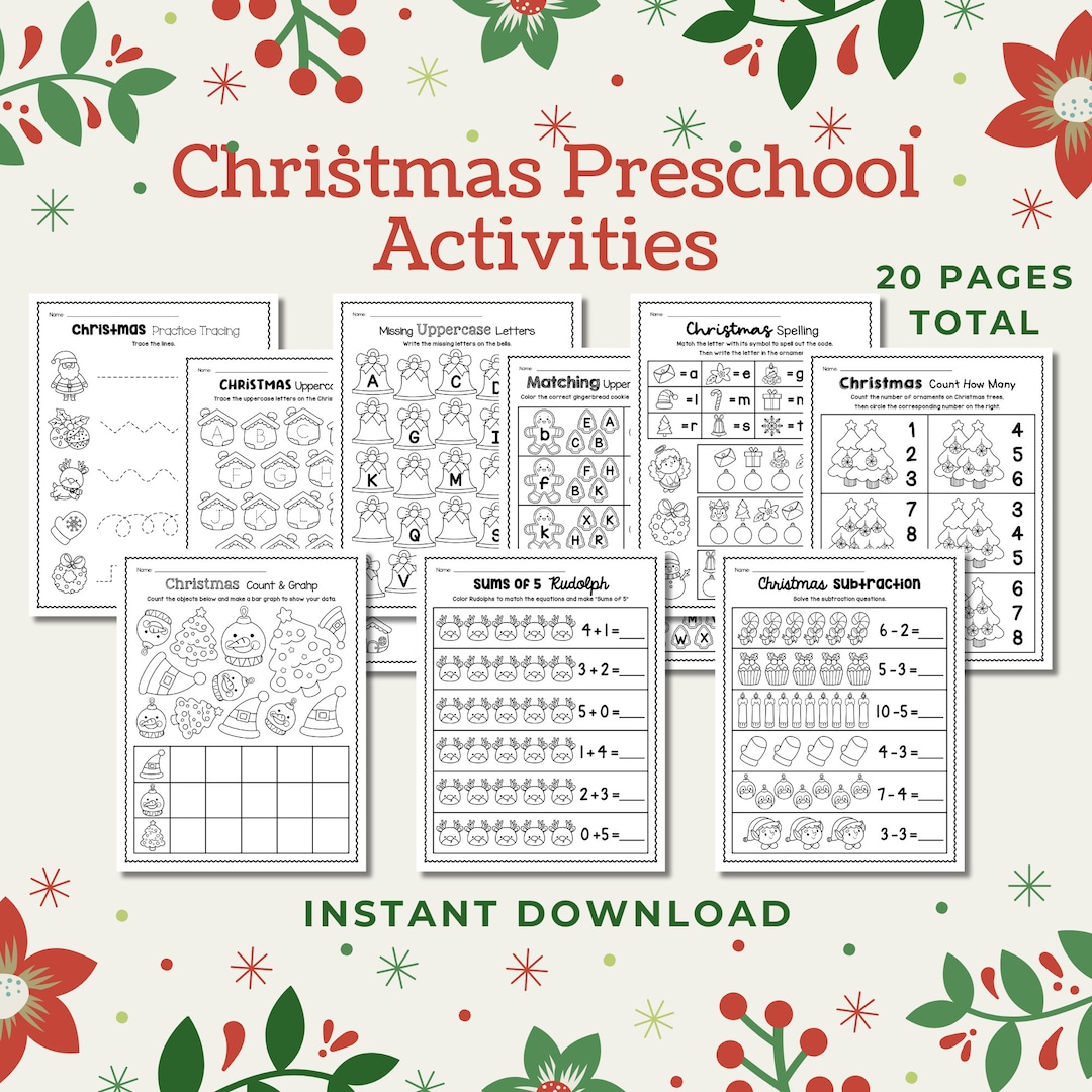 Number Maze, Spelling Practice, Christmas Preschool Printables, Tracing ...