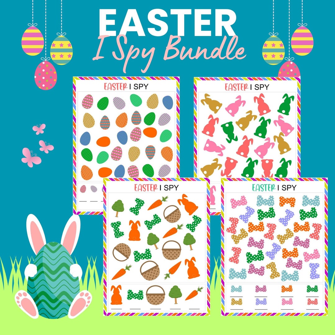 Easter I Spy, Easter Activity Sheets, Easter Activity for Kids and ...