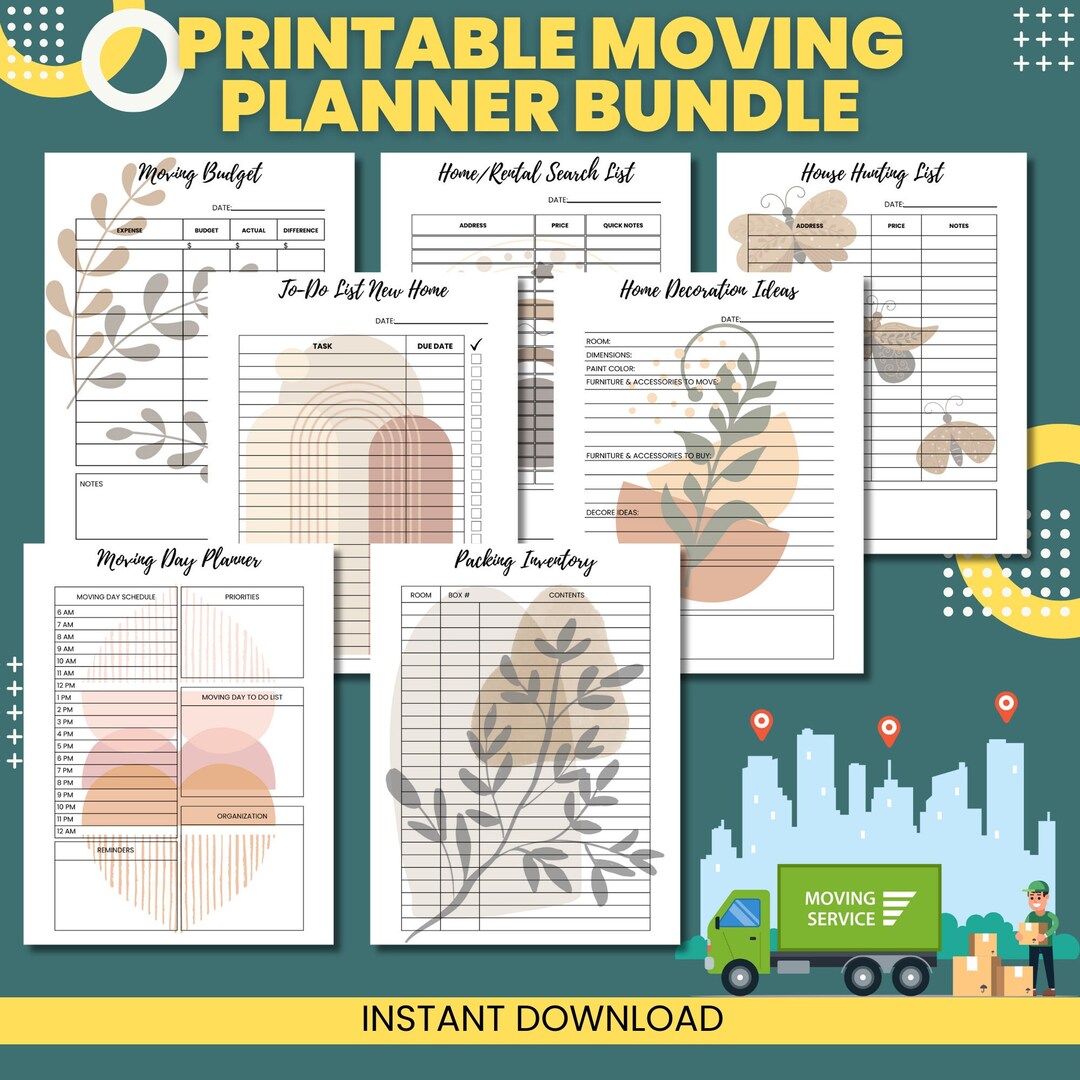 Moving To-do List, Realtor Moving Guide, Real Estate Moving Checklist ...