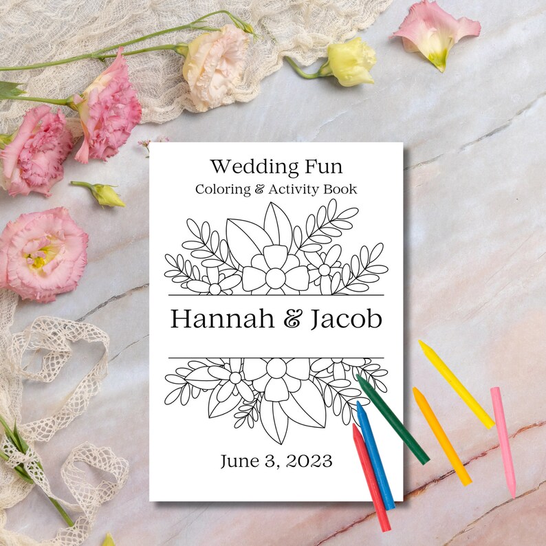 Wedding Activity Book,wedding Coloring Book,kid Wedding Activity ...