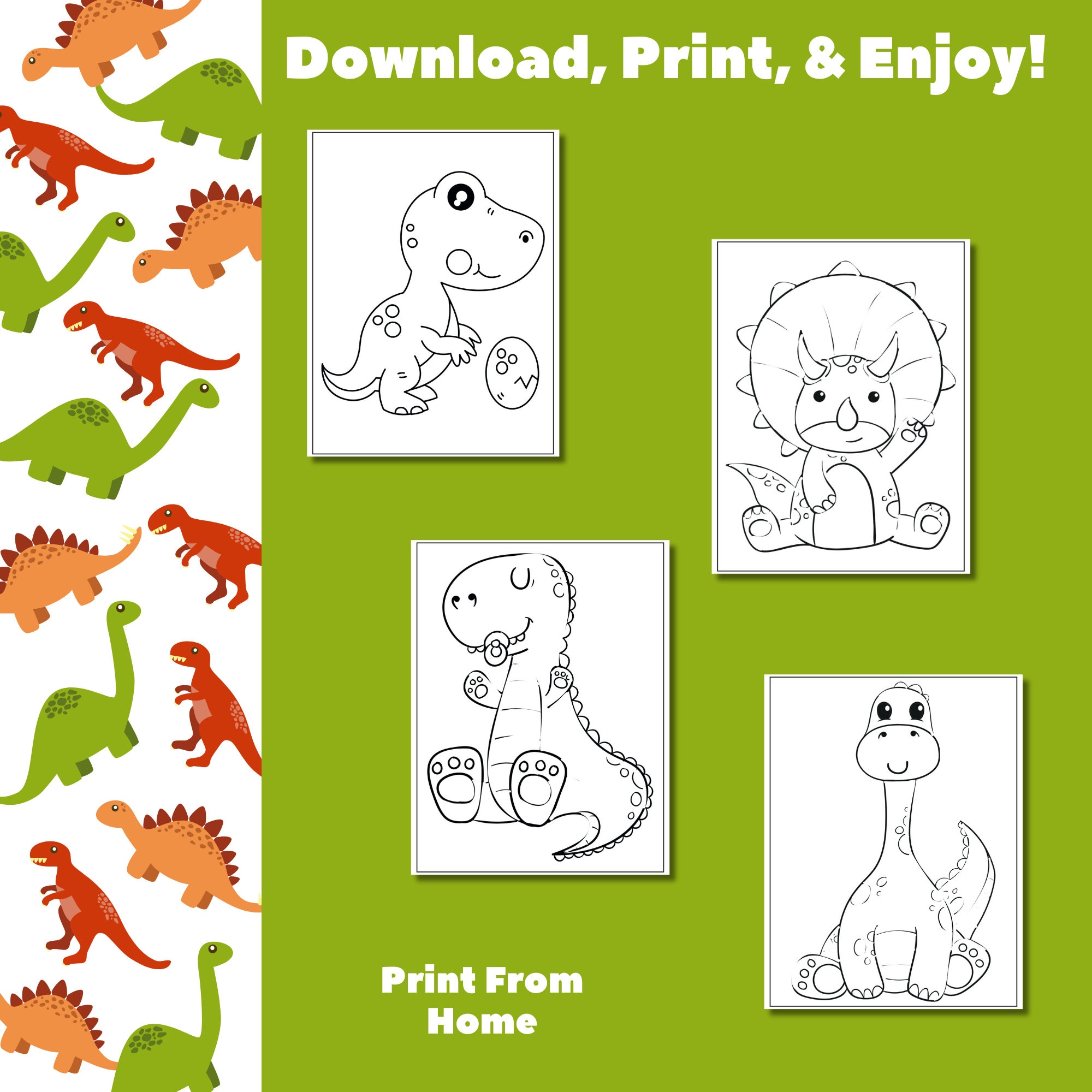 Dinosaur Coloring Pages,dinosaur Activities,baby Dinosaur Printable ...