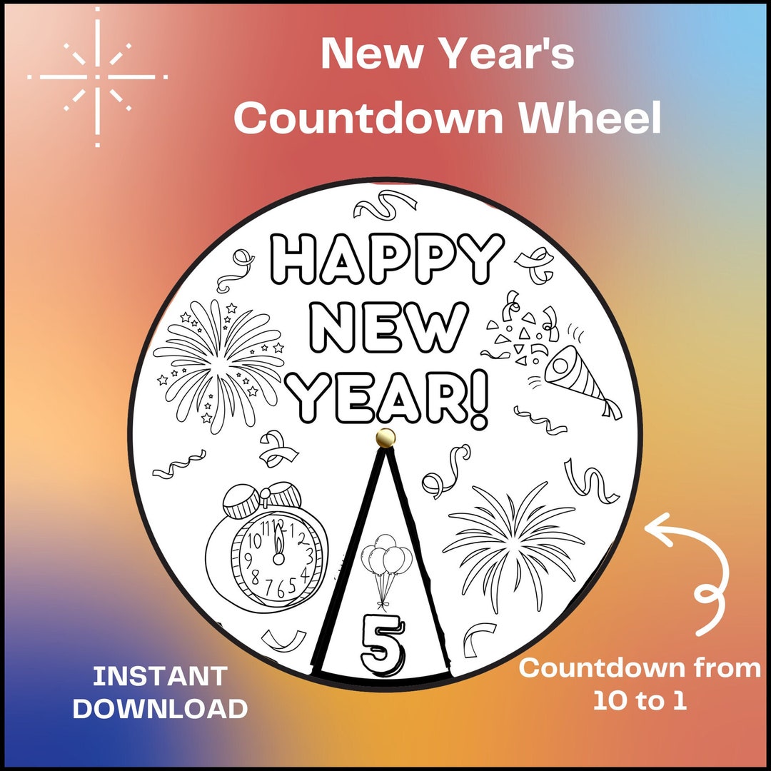2024 Spinner Craft, Spinner Wheel, New Years Activities,new Year ...