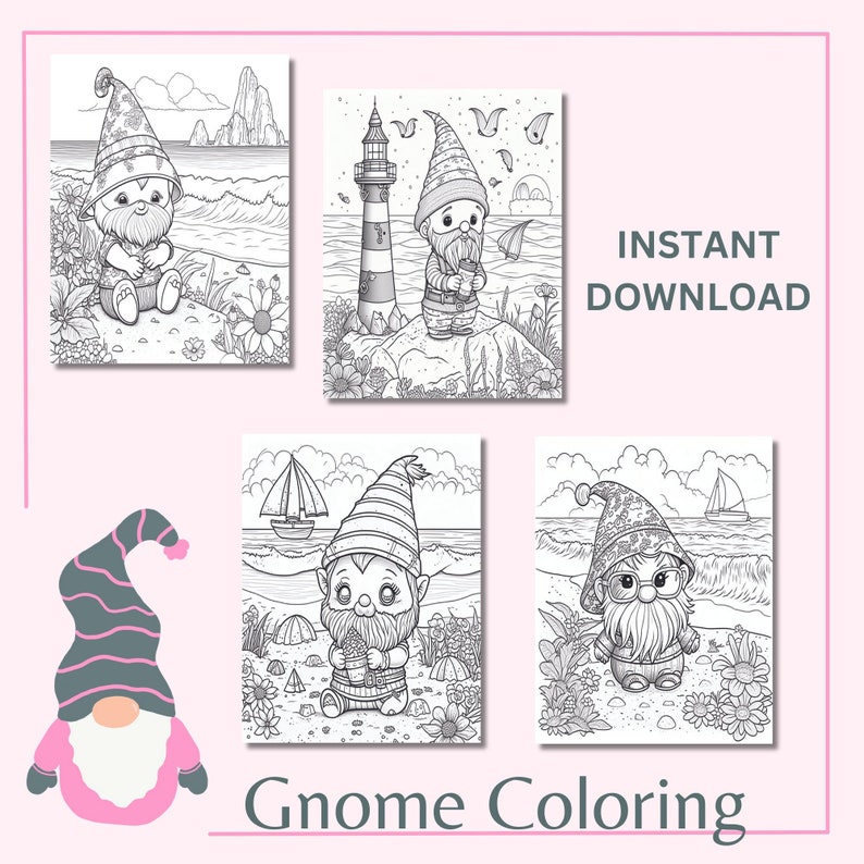 Garden Gnome Coloring Page,gnome Coloring Pages,gnomes Coloring,baby ...