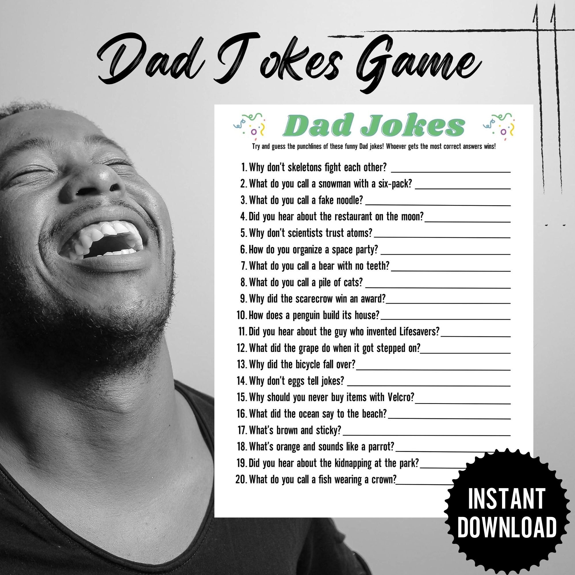 Dad Jokes Galore Hilarious Fill-in-the-blank Corny Jokes Game for Game ...