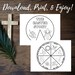 Easter Story Coloring Wheel, Printable Bible Verse Activity,holy Week ...