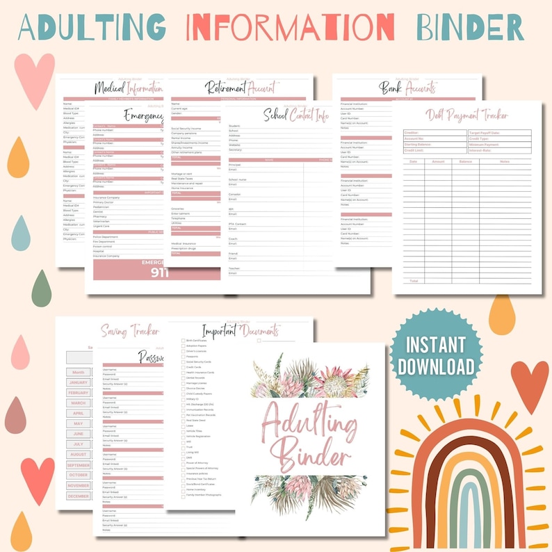 What If Binder, Emergency Binder, Home Management Binder, Household ...