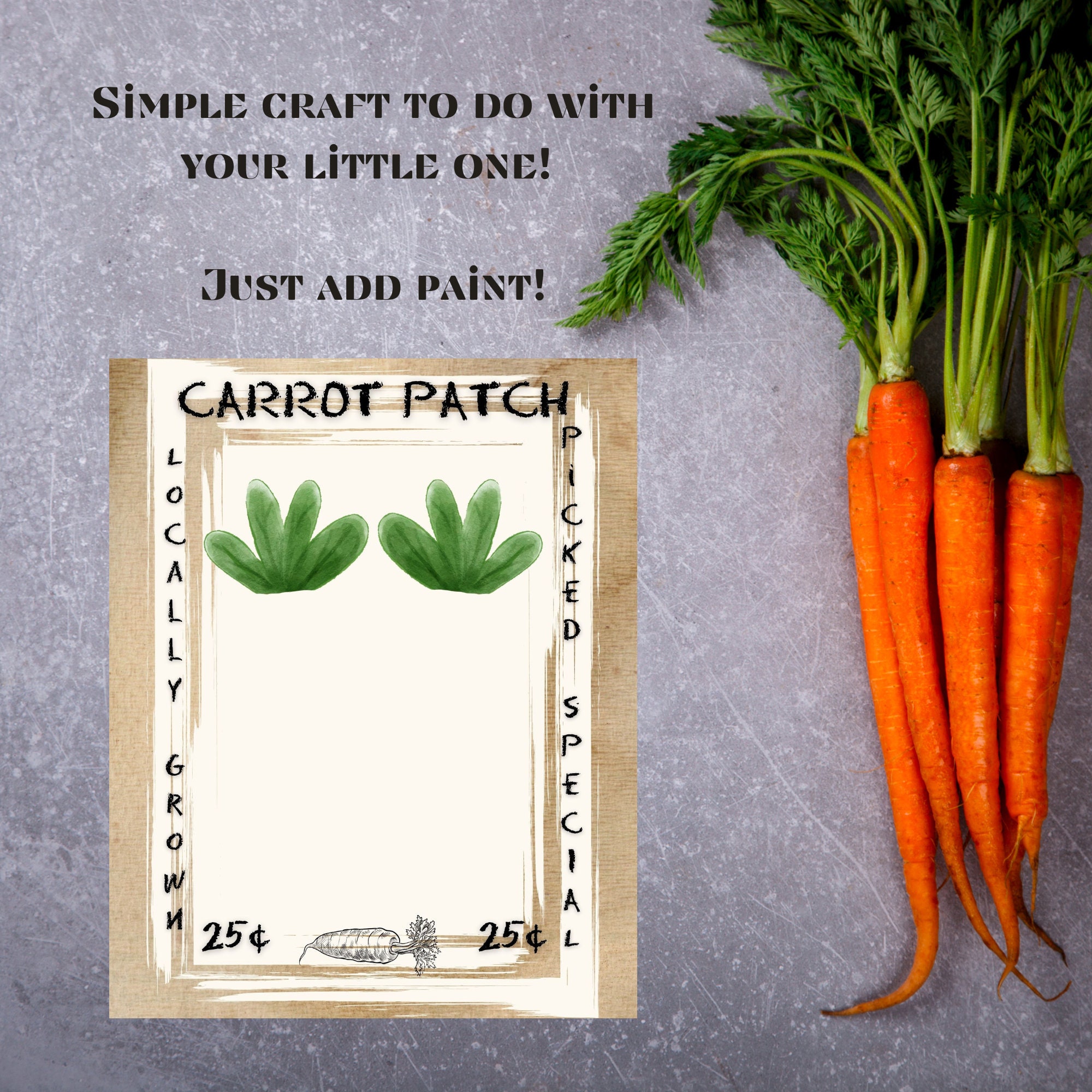 Carrot Footprint,easter Footprint Craft,footprint Feet Art Craft,carrot ...