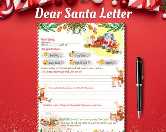 Official Letter to Santa Printable: Christmas Wish List (PDF) - Etsy