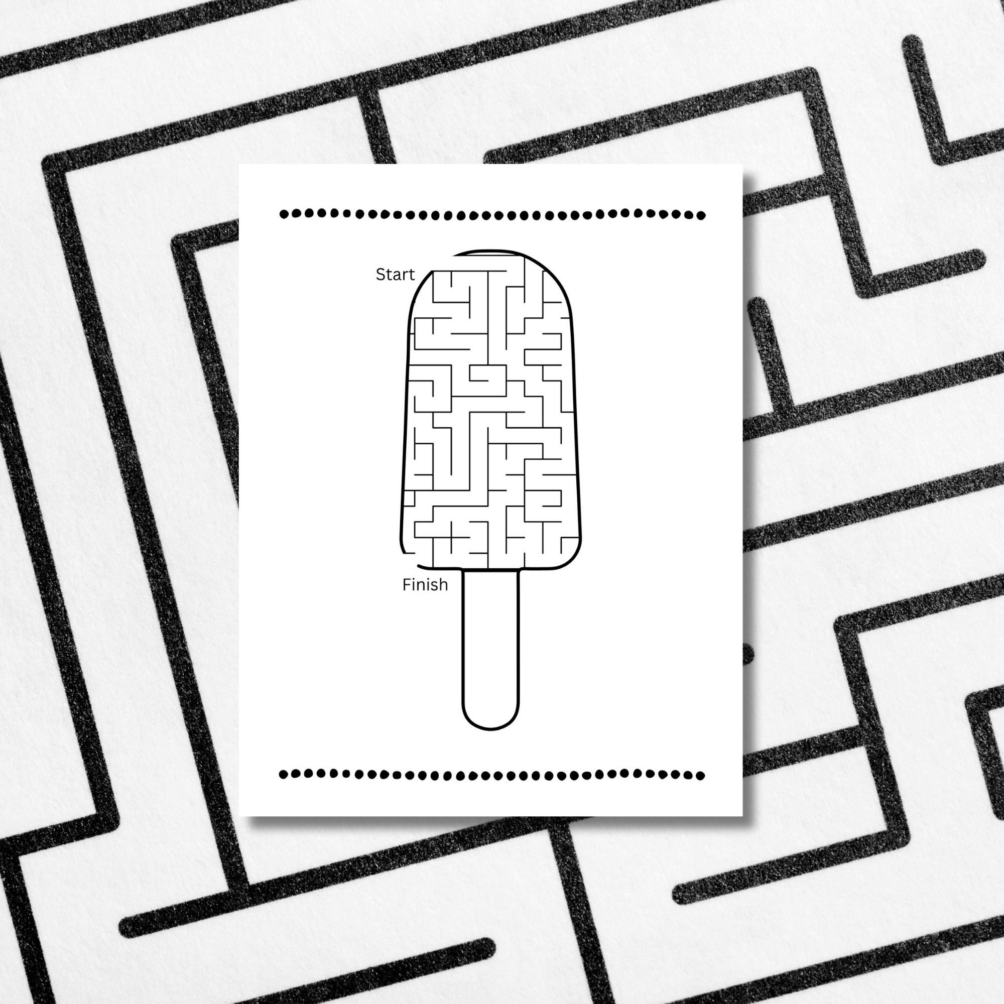 Shaped Mazes for Kids: Unique Printable Workbook (digital Download) - Etsy