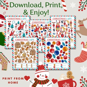 Christmas Look and Find Game, Christmas I Spy Printable, I Spy ...