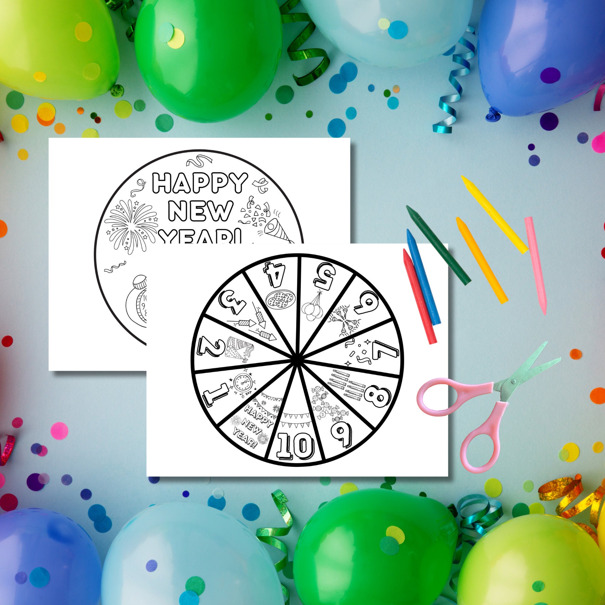 2024 Spinner Craft, Spinner Wheel, New Years Activities,new Year ...