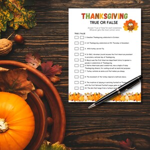 Thanksgiving Fowl Play, Fact or Fiction, True or False, Thanksgiving ...