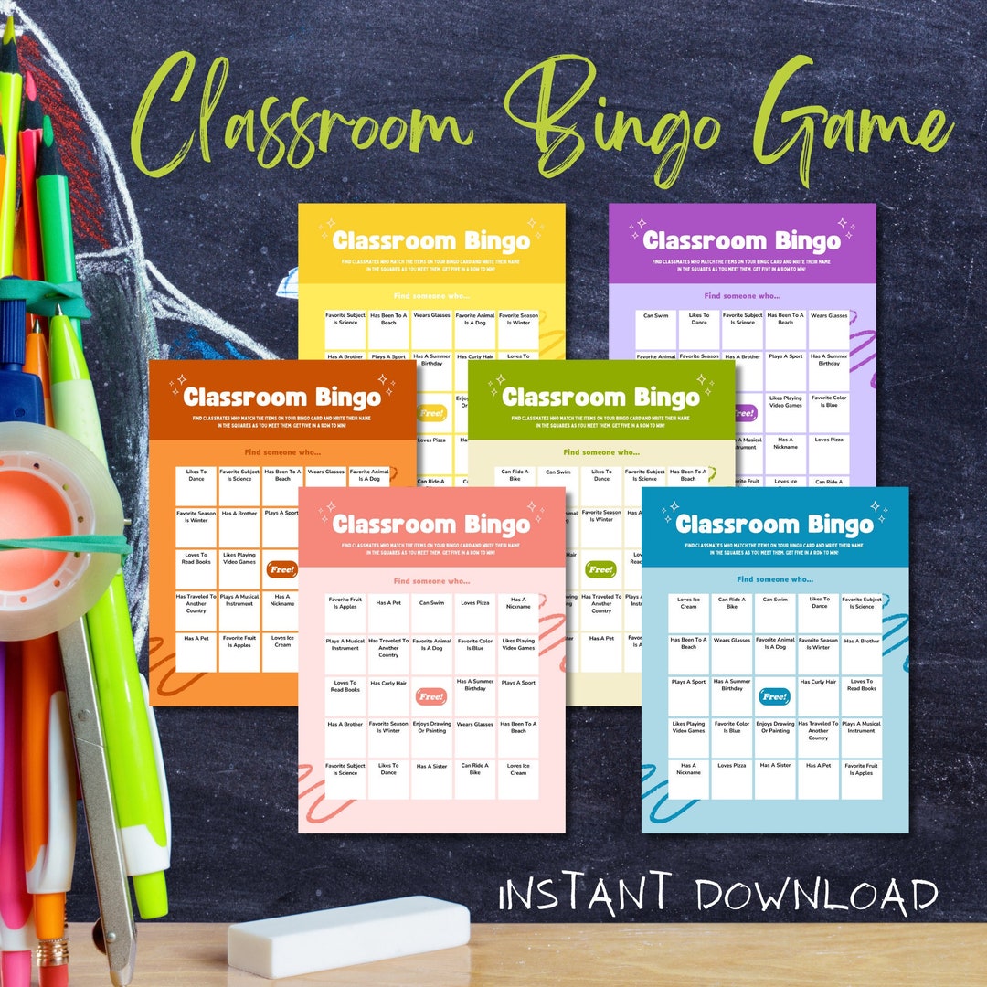 Bingo pour la rentrée : jeu brise-glace pour camarades de classe ...