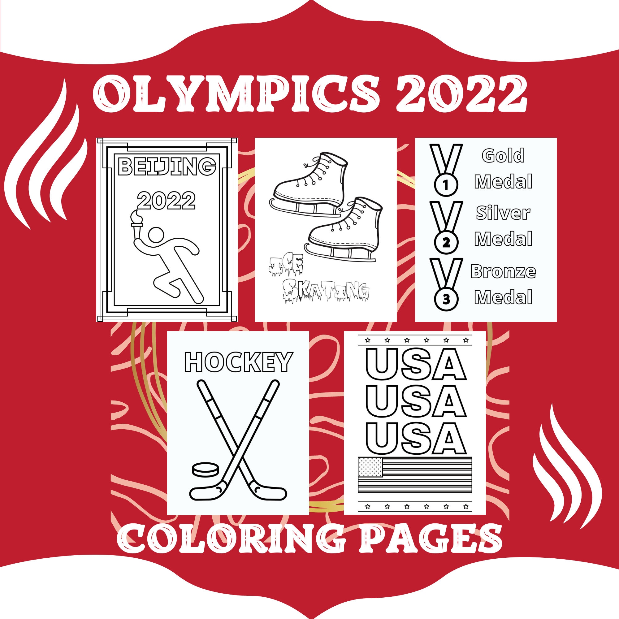 Olympic Medal Coloring Page Printable Olympic Medals