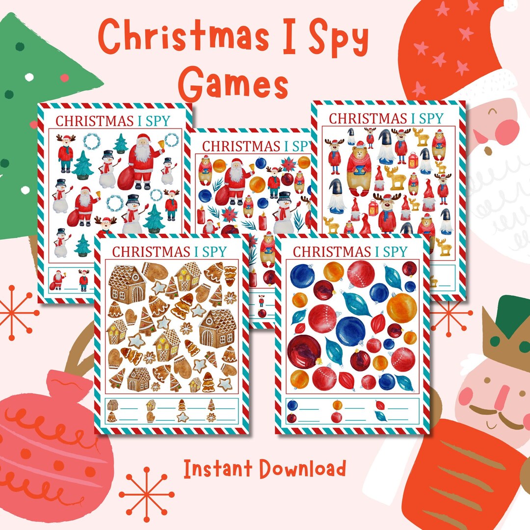 Christmas Look and Find Game, Christmas I Spy Printable, I Spy ...