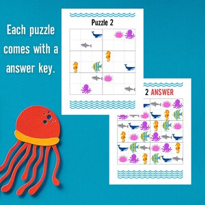 Picture Sudoku, Sudoku Puzzles, Ocean Animals Printable, Printable ...
