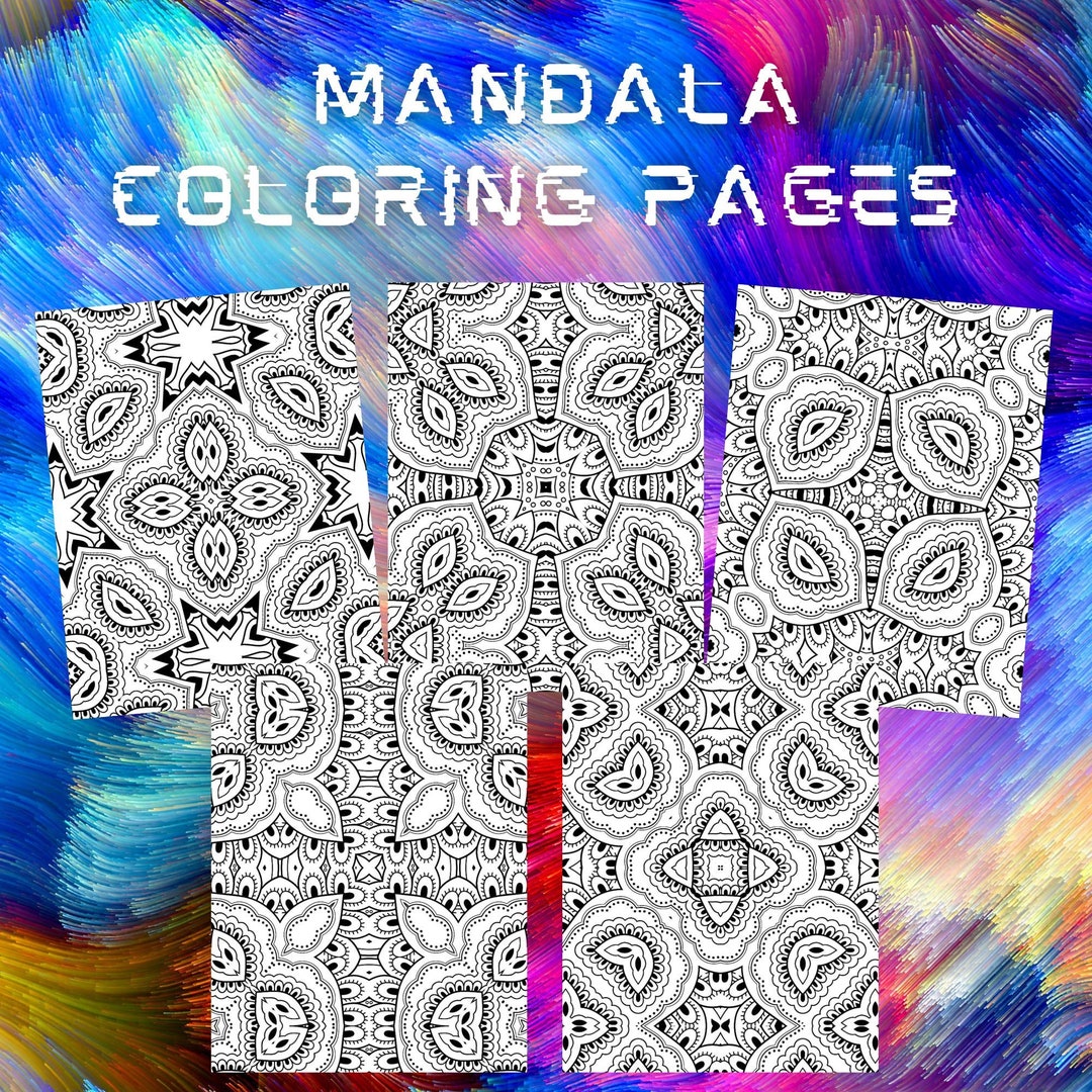 Mandala Coloring Pages, Patterns, Adult Coloring (PDF Download) - Etsy