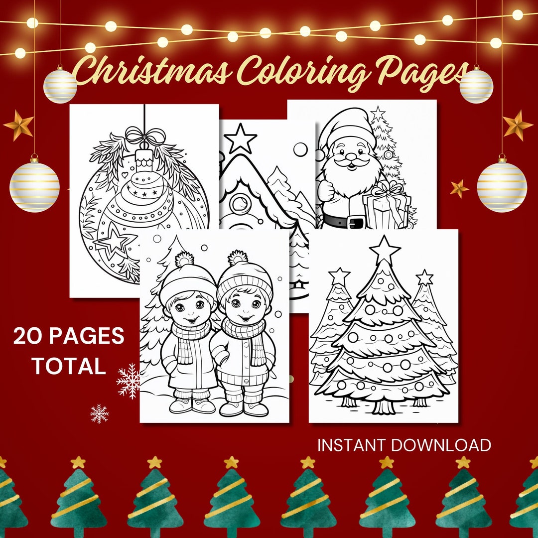 Santa Claus Coloring, Christmas Tree Coloring Pages, Ornament Coloring ...