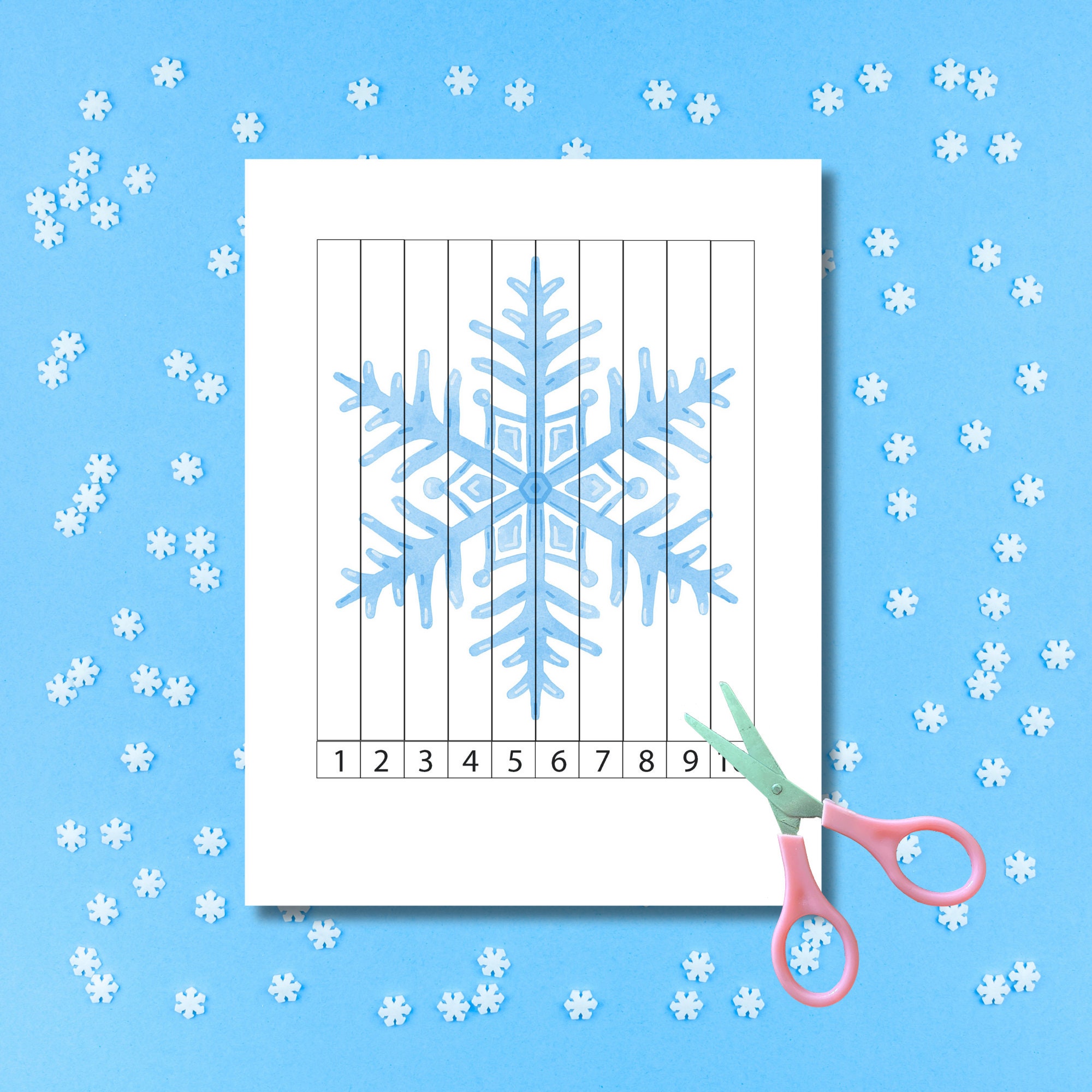 Snowflakes Study Activity, Winter Study Unit,winter Montessori ...