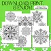 Snowflake Coloring Pages: 20 Winter Pattern Designs (digital Download ...