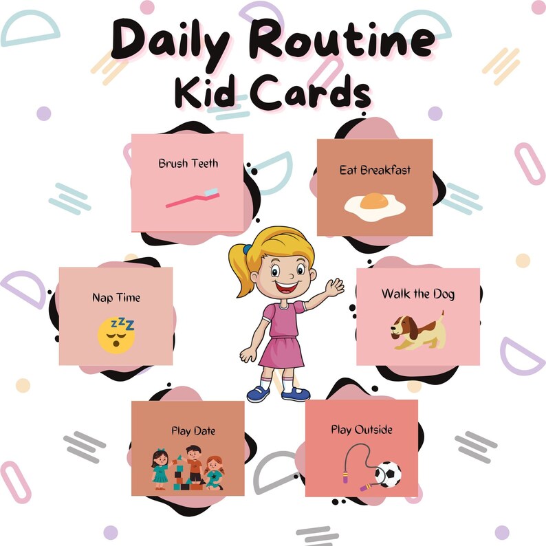 Daily Rhythm Cards Kids Daily Rhythm Daily Rhythm Visual - Etsy