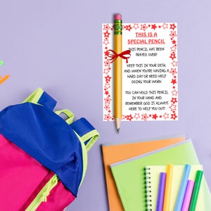 Pencil Prayer Gift Tag: Christian School Student Gift (digital Download ...