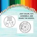 John 3:16 Coloring Wheel, Kids Bible Lesson, the Good News, Printable ...